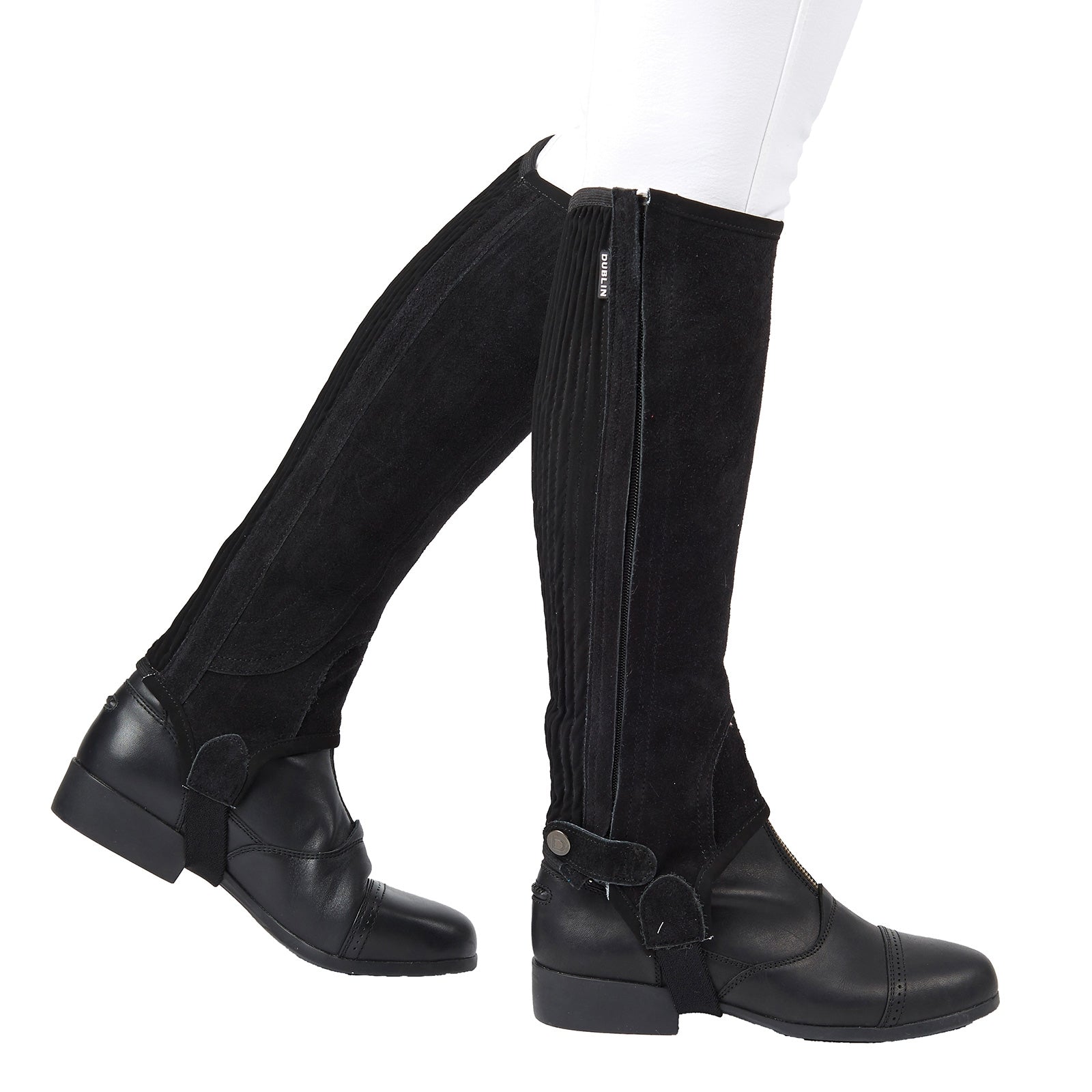 Suède Minichaps Black XS – horze