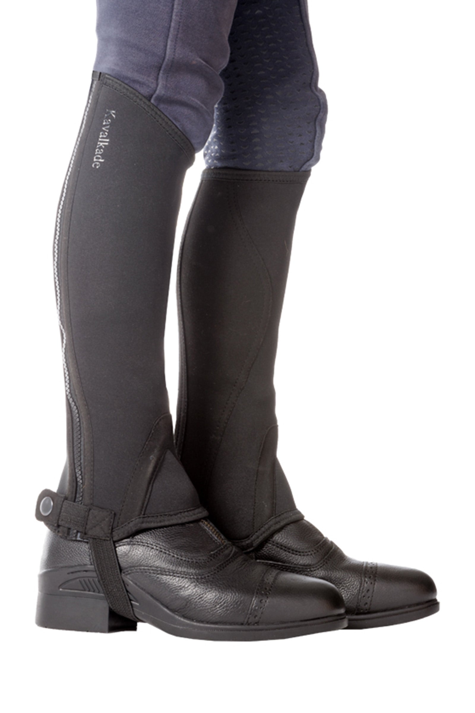 Lotta Kids' Neoprene Half Chaps Black 6-8 – horze
