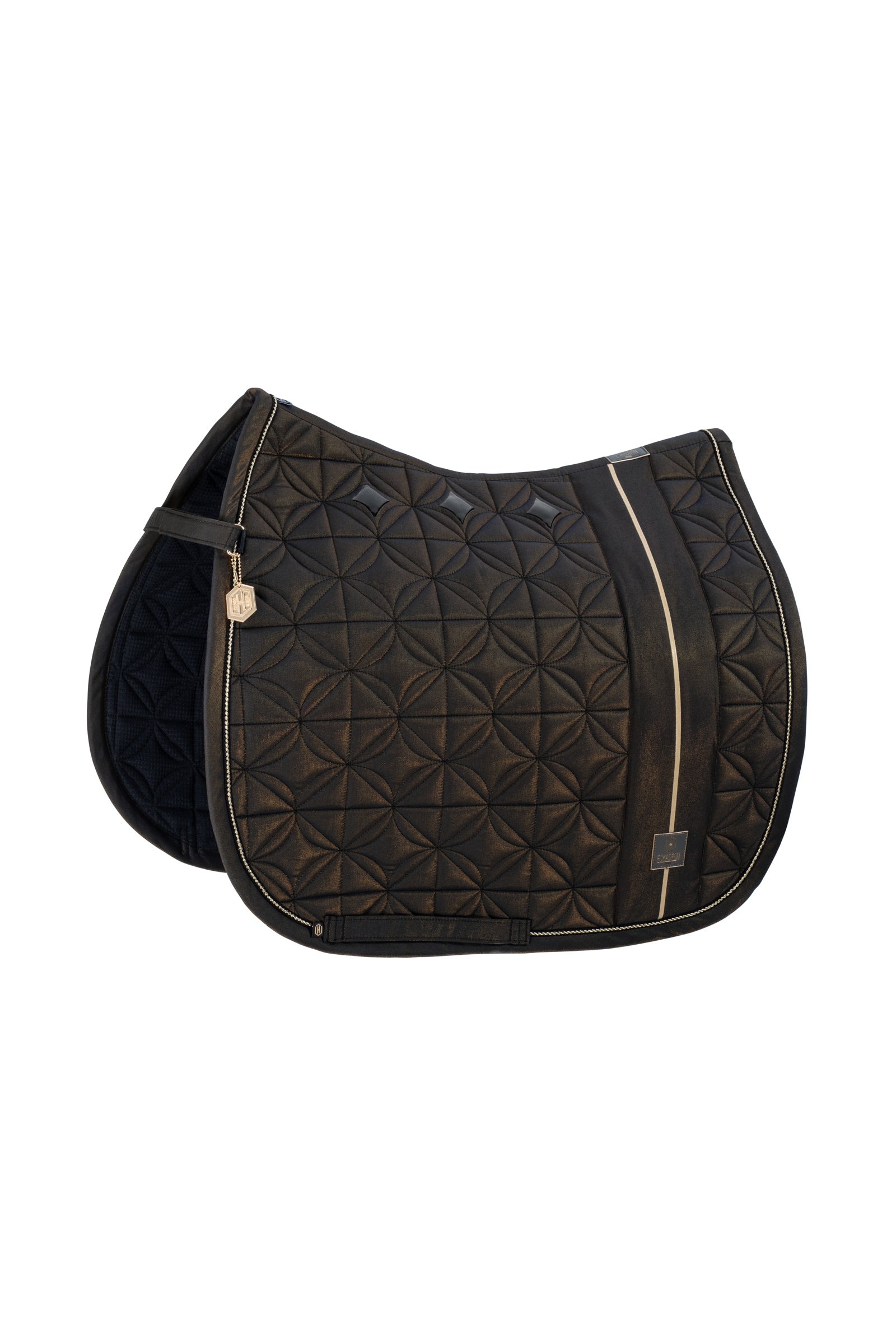 Heritage AW24 Big Square Glam Dressage Saddle Pad Black P – horze